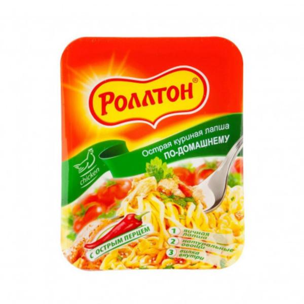Лапша б/п Роллтон 90гр курица острая лоток купить с доставкой на дом в ...